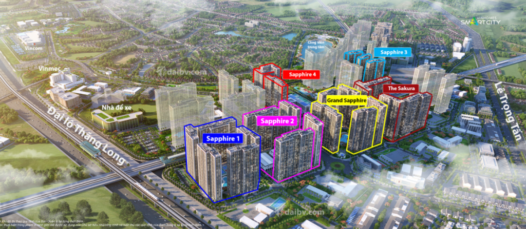 Sakura Smart City Tây Mỗ - Giá Chung Cư Vinhomes Toà Nhật Metrolines