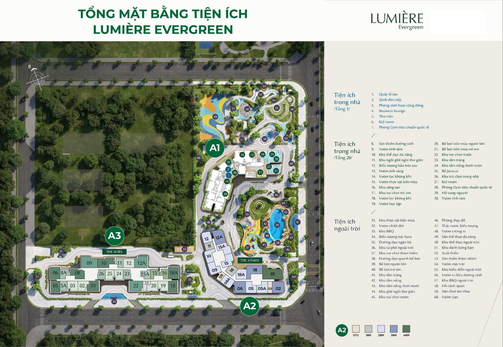 Giá Tòa A2 - A3 Masteri LUMIÈRE EverGreen - Vinhomes Smart City